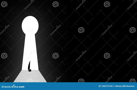 Minimalist Illustration Of Boat Entering The Keyhole Stock Illustration Illustration Of
