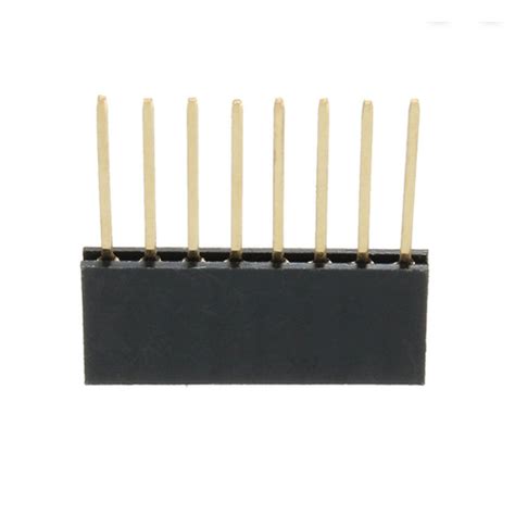 jual stackable header 8 pin 8p single female 10mm long for arduino uno