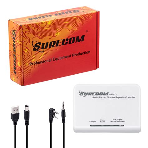Surecom Sr 112 Simplex Repeater Controller พร้อมสายเคเบิลวิทยุ