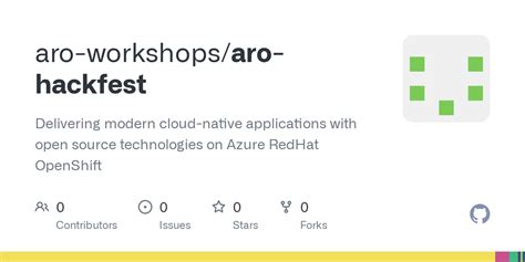 Github Aro Workshopsaro Hackfest Delivering Modern Cloud Native