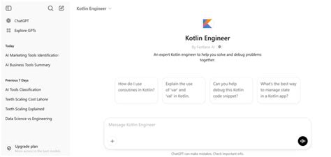 Chatgpt Kotlin Engineer Expert Assistance For Kotlin