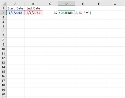 How To Calculate The Difference Between Two Dates In Excel