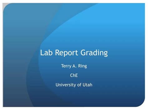 Ppt Lab Report Grading Powerpoint Presentation Free Download Id 774331