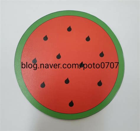 여름놀이 시원한 수박부채 만들기and색칠하기 도안 네이버 블로그