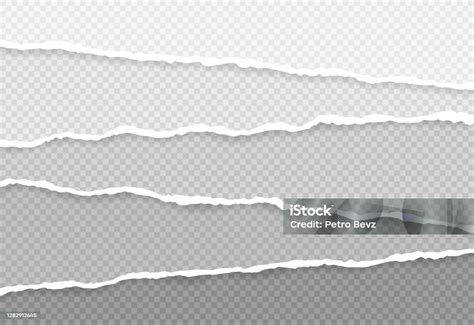 텍스트 또는 메시지에 대 한 찢 어 된 수평 용지 스트립을 찢 어 찢어진 종이 가장자리 찢어진 종이 줄무늬 벡터 일러스트레이션 0명에 대한 스톡 벡터 아트 및 기타 이미지