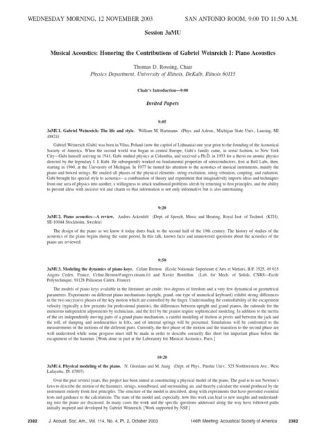 Article Brenon Mécanique Touche Piano Pdf Piano Physics