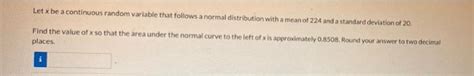 solved a let xbe a continuous random variable that follows a