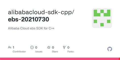 Github Alibabacloud Sdk Cppebs 20210730 Alibaba Cloud Ebs Sdk For C