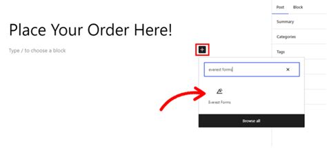 how to create order form in wordpress with payment or not