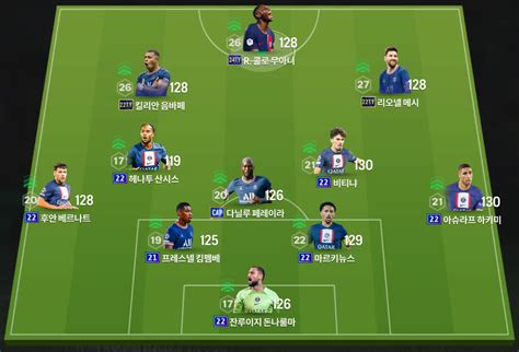 파리 생제르망 스쿼드인데요 Ea Fc 온라인 에펨코리아