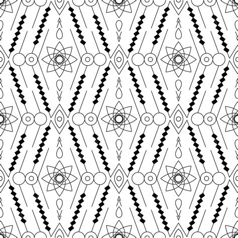 Vector Tribal Seamless Pattern Wallpaper Triangle Print Vector Wallpaper Triangle Print Png
