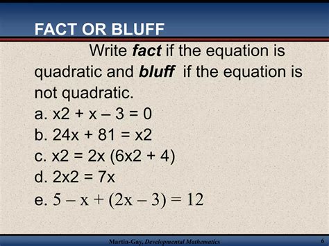 Quadratic Function An Introduction Ppt