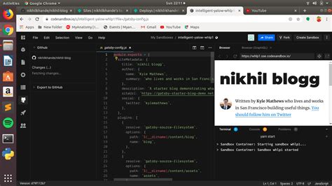 Codesandbox Is Unable To Fetch Changes To Github Issue Gatsbyjs Gatsby GitHub