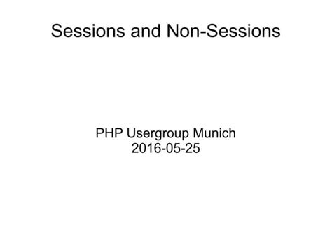 Php Sessions And Non Sessions Ppt