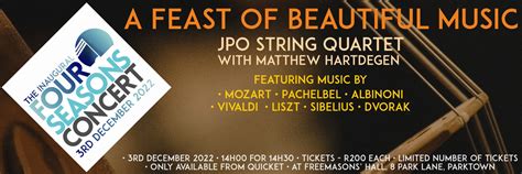 Book Tickets For The Inaugural Four Seasons Concert Summer