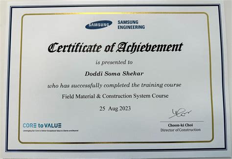 soma shekar doddi on linkedin completed the training for “field