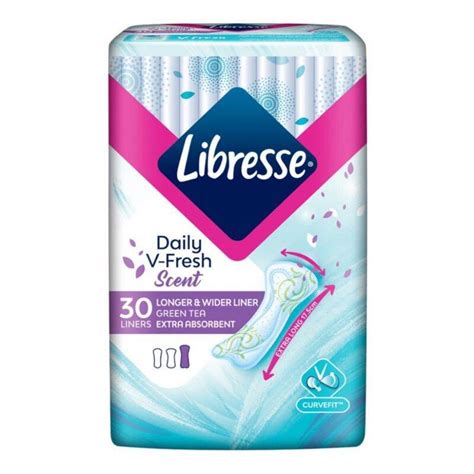 Libresse Pantyliners Green Tea Longer Wider Slim Liner Green Tea Slim Liner Unscented Lazada