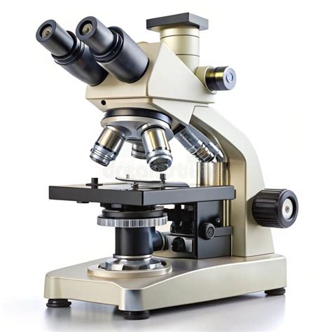 Advanced Laboratory Microscope With Multiple Lenses Stock Illustration