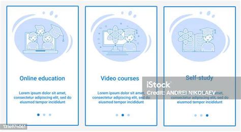 온라인 교육 비디오 강좌 및 자체 학습 개념에 대한 스톡 벡터 아트 및 기타 이미지 개념 거리가 먼 공부 Istock