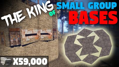 The King Of Small Group Bases Rust Base Building Vanilla Youtube