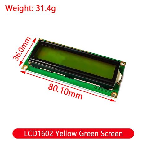 lcd1602 lcd 1602 0802 2004 12864 module blue green screen 16x2 20x4