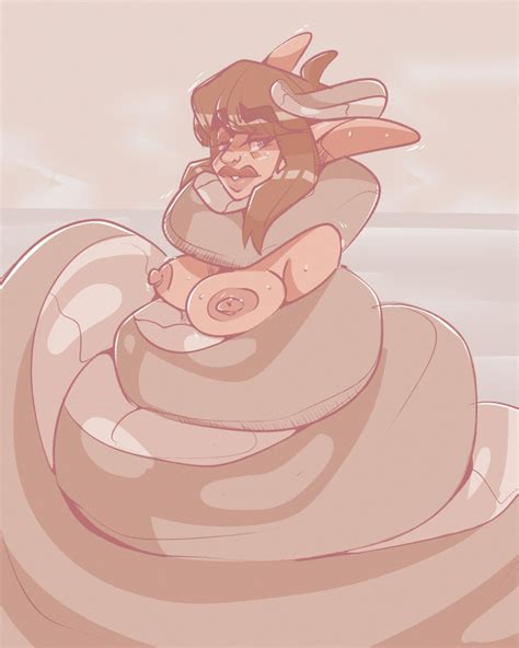 Rule 34 1girls Areolae Black Eyebrows Breasts Brown Hair Coiling Constriction Elf Elf Ears Elf