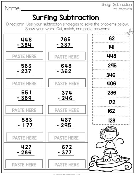 Free Triple Digit Subtraction With Regrouping Worksheet Download Free Triple Digit Subtraction
