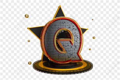 블랙 골드 스테레오 문자 Q Png 일러스트 무료 다운로드 Lovepik