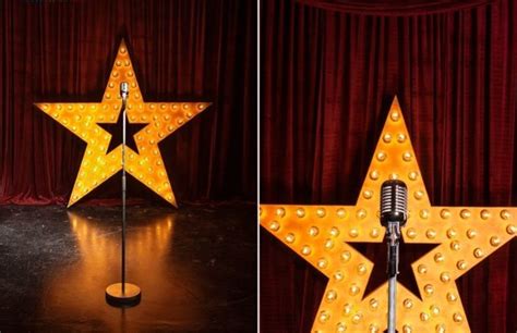 Звезда Фотозоны знаменитость фотосессия микрофон