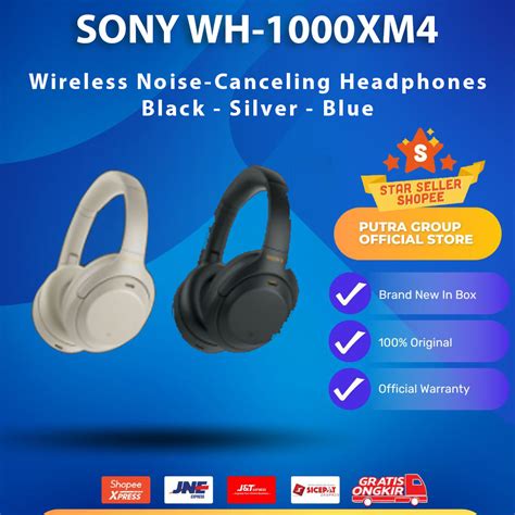 Jual SONY WH 1000XM4 Wireless Noise Canceling Headphones WH1000XM4 Original Shopee Indonesia