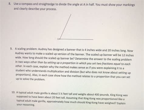 Solved Use A Compass And Straightedge To Divide The Angle Chegg