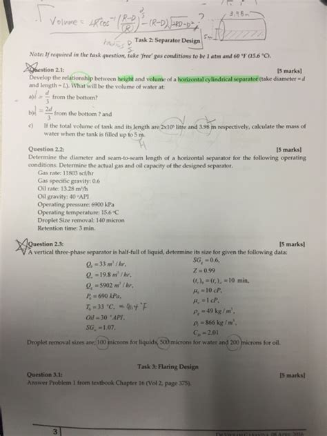 Solved Develop The Relationship Between Height And Volume Of Chegg Com