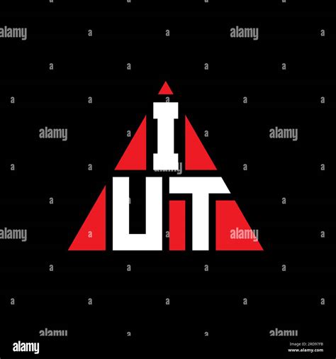 Iut Triangle Letter Logo Design With Triangle Shape Iut Triangle Logo Design Monogram Iut