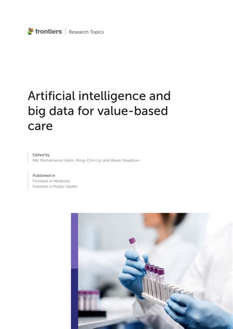 pdf artificial intelligence and big data for value based care