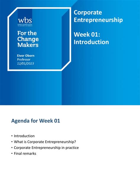 Week 1 Lecture Pdf Entrepreneurship Innovation