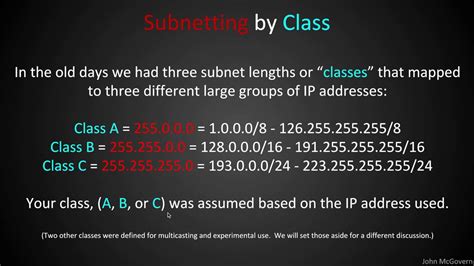 03 Ip Subnetting 101 Youtube