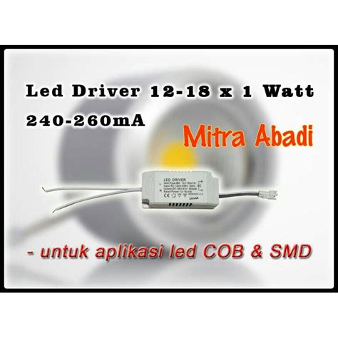 Jual Led Driver X Watt Ma Casing Plastik Shopee Indonesia
