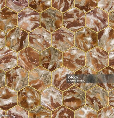 육각형의 매끄러운 질감 모자이크 인레이 스테인드 글라스 스타일로 일러스트레이션 아르 데코 스타일 매끄러운 혼돈의 육각 형 패턴 벽지 섬유 인쇄 타일 대리석 질감 황금 육각형