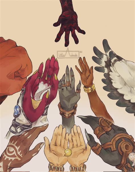 Link Princess Zelda Sidon Riju Sonia And 4 More The Legend Of