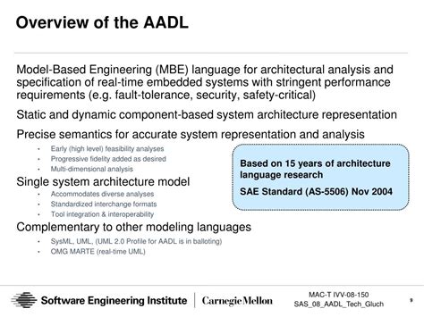 Ppt Model Based Software Assurance With The Sae Architecture Analysis And Design Language Aadl