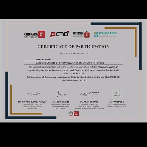 Aastha Rana On Linkedin Scientificwriting Chitkarauniversity Research Learningjourney