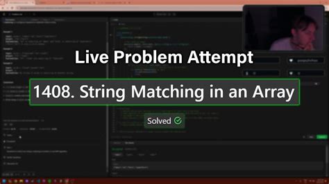 String Matching In An Array C First Try Solving Leetcode 1408