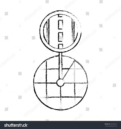 Gps Navigation Screen Pointer Map Road Stock Vector Royalty Free Shutterstock