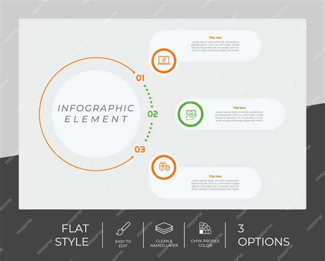 Premium Vector Workflow Infographic Vector Design With 3 Steps And Flat Design Step