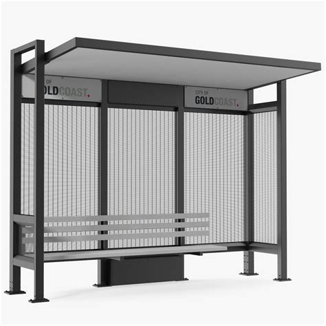 Bus Stop Shelter 3d Model 29 3ds Blend C4d Fbx Max Ma Lxo