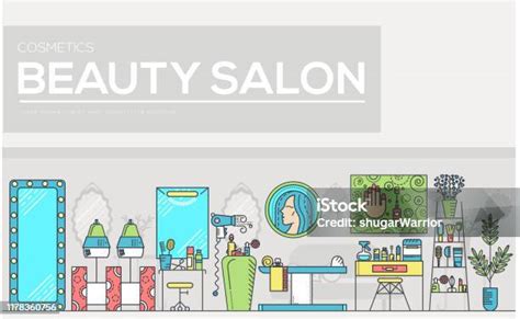 미용및 미용 디자인의 구색과 뷰티 살롱 뷰티 살롱 벡터 일러스트 개념의 플랫 장비 가꿔주기에 대한 스톡 벡터 아트 및 기타 이미지 가꿔주기 건강관리와 의술 건강한