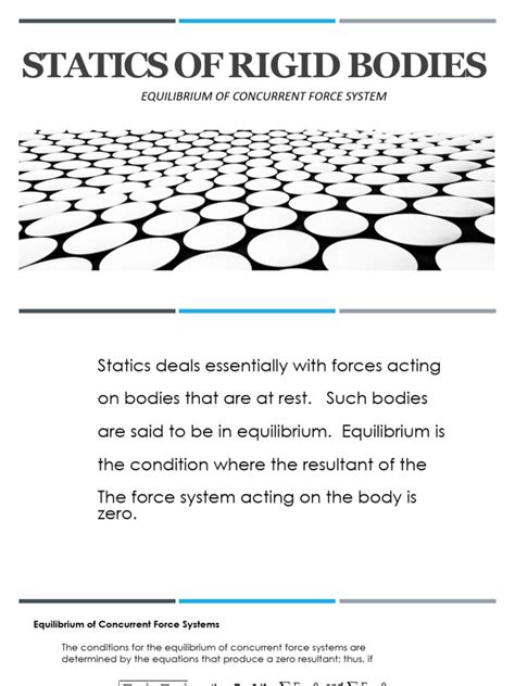 equilibrium of concurrent force systems pdf force geometry