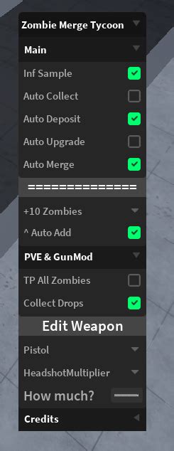 Zombie Merge Tycoon Scriptrb