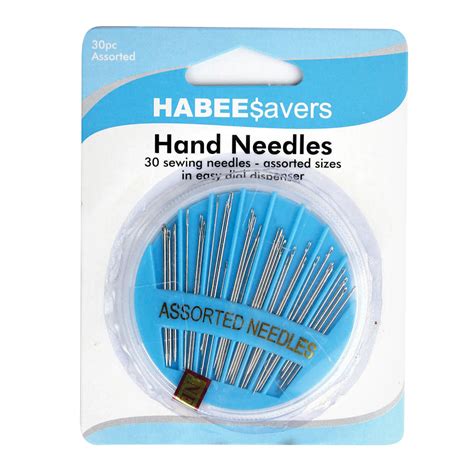 Hand Needle Compact 30 Pieces Assorted Sizes Norwood Sewing Centre
