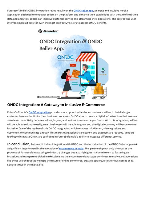 Ppt Ondc Integration Go Live Seamlessly With Ondc Seller Apps From Futuresoft Powerpoint
